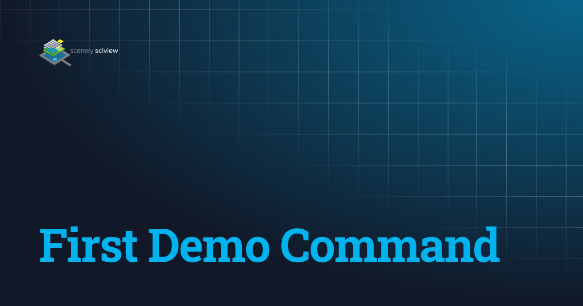 First Demo Command | sciview